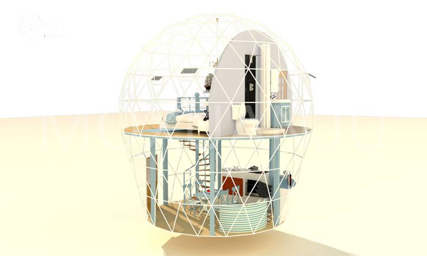 Domespaces: Duplex Domes